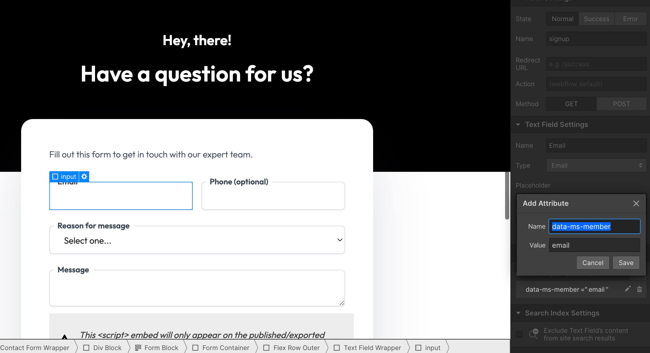Pre-populate Forms with Member Data (plus Hidden Fields) – Memberstack 2.0