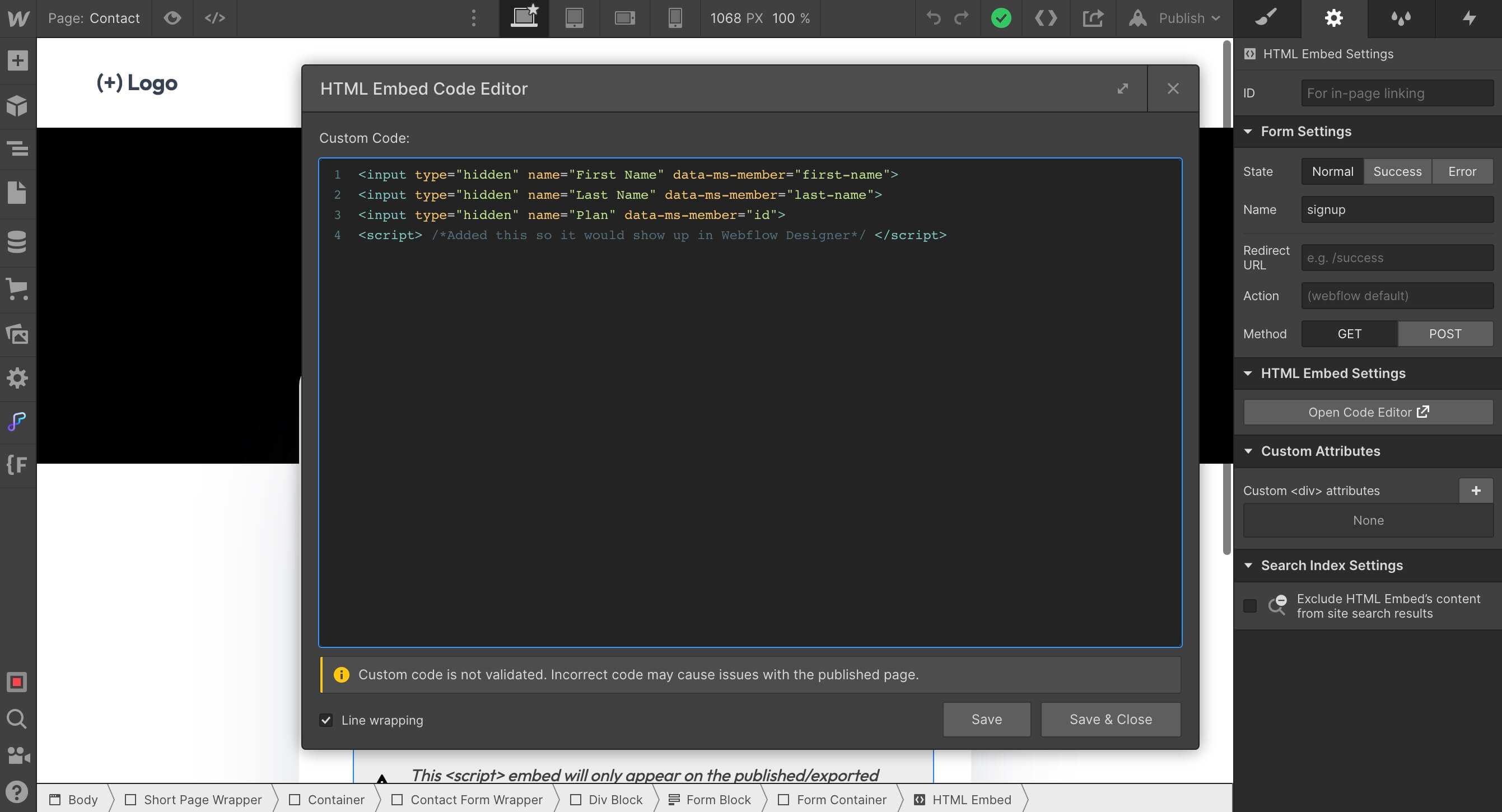 Pre-populate Forms with Member Data (plus Hidden Fields) – Memberstack 2.0